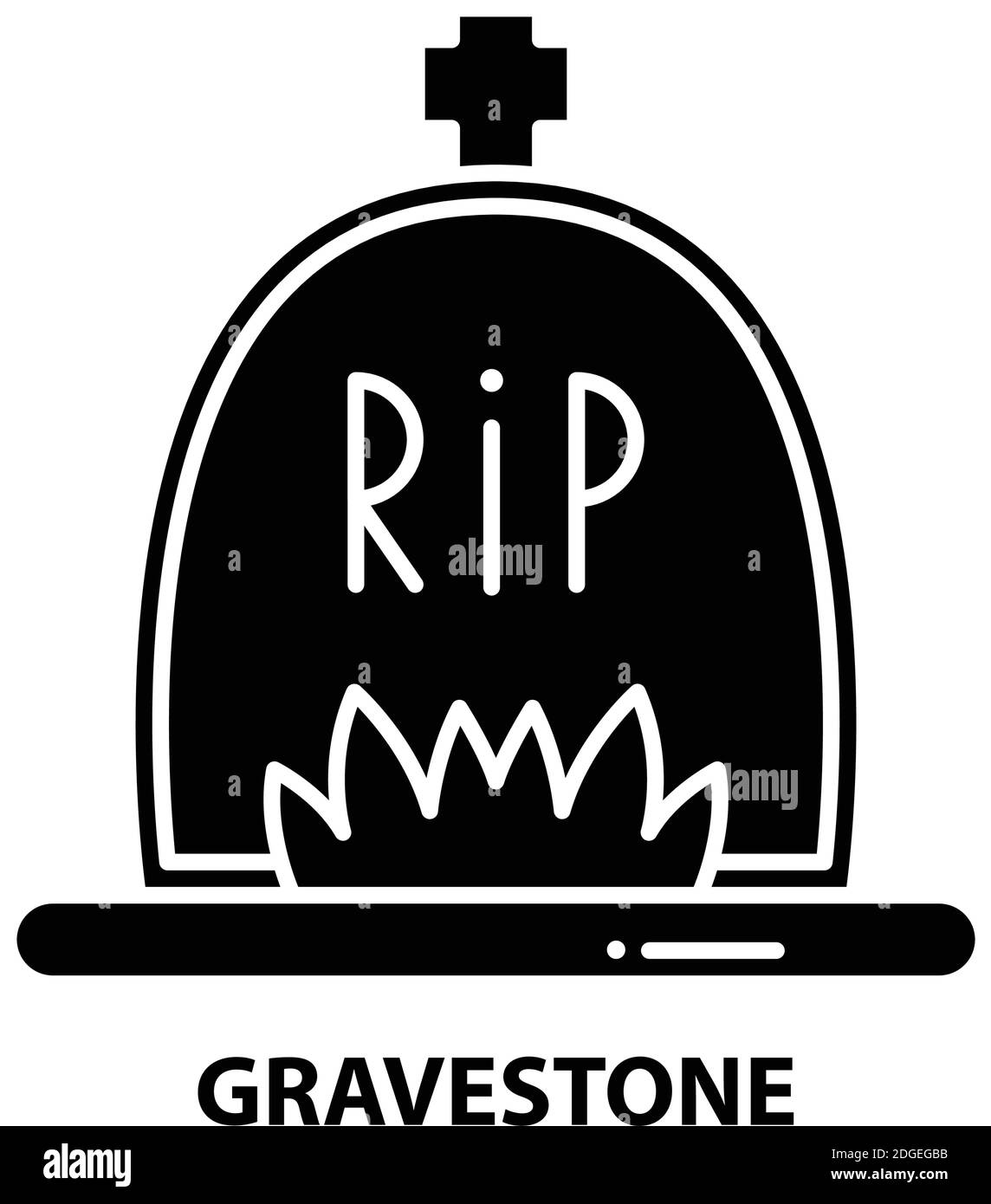 Graveyard gravestone tombstone monument Black and White Stock Photos ...