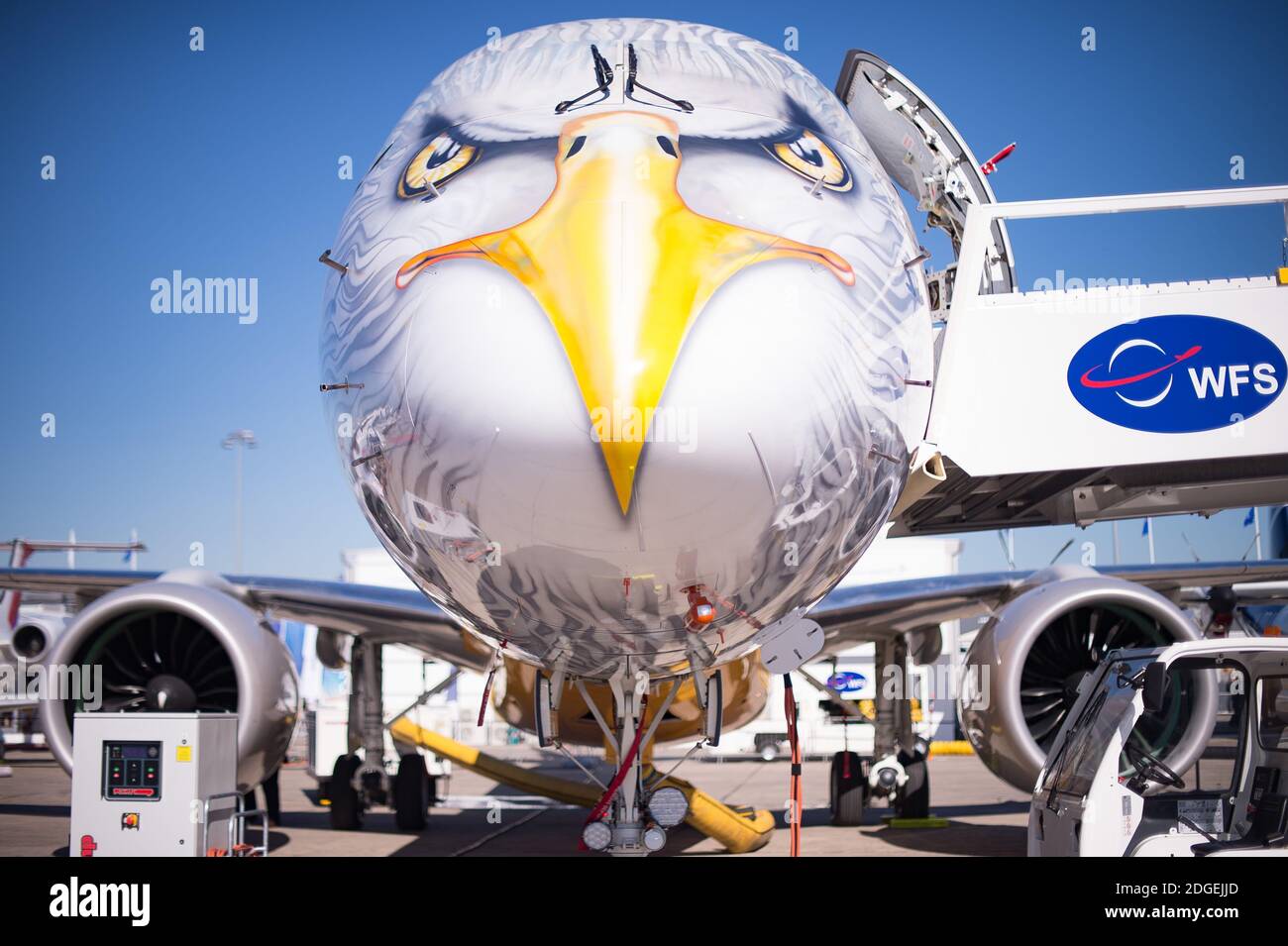 Embraer, E195-E2, also named as the Profit hunter, is showed during the ...