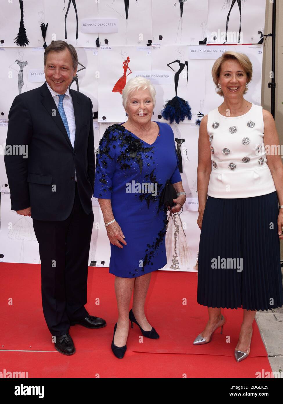 Ambassador of Belgium in France Vincent Mertens de Wilmars and his wife ...