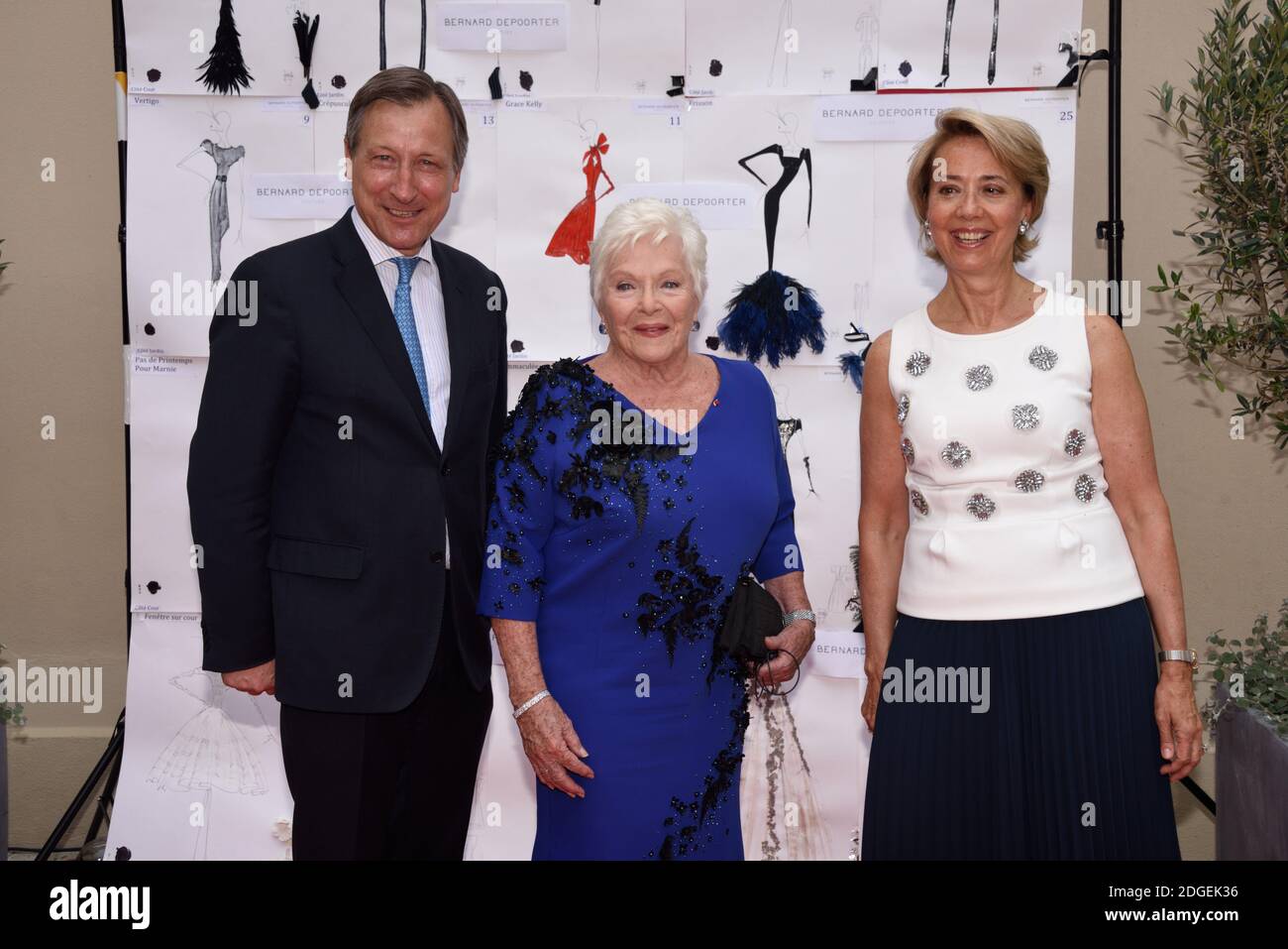 Ambassador of Belgium in France Vincent Mertens de Wilmars and his wife ...