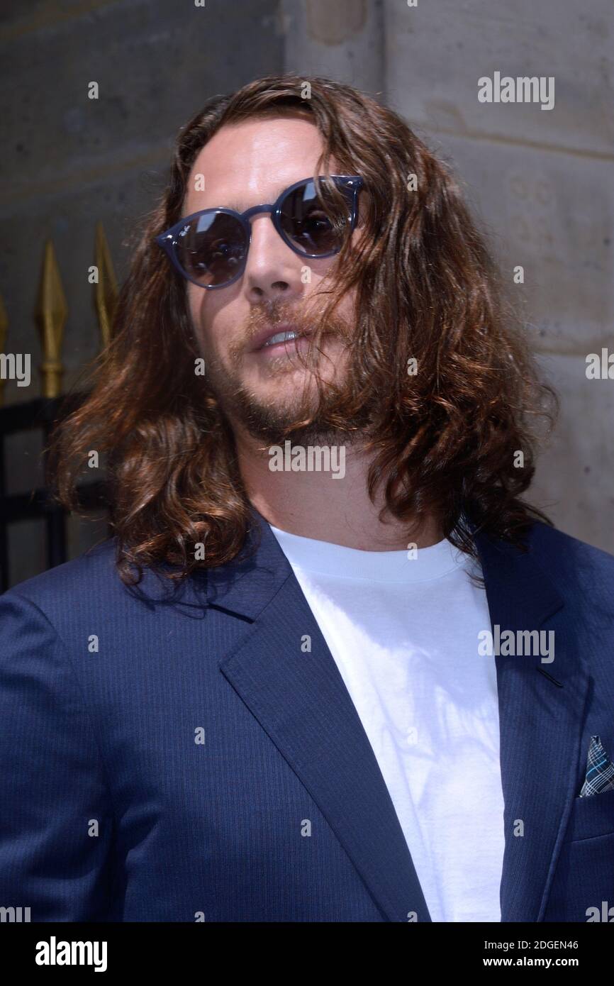 Ben Robson arriving at the Louis Vuitton show during the Paris Men’s ...