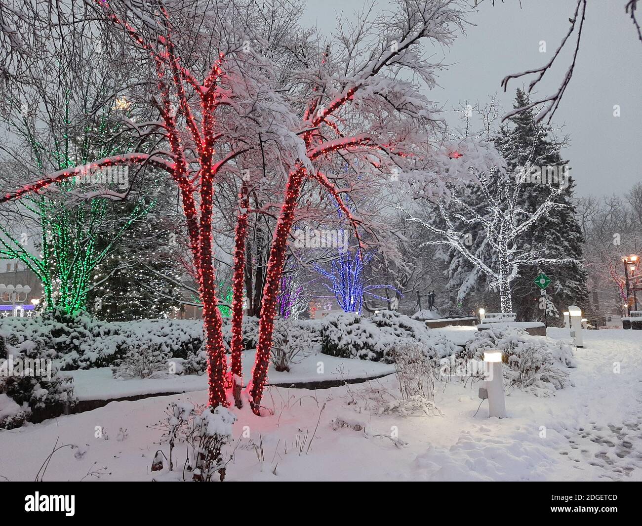 Walking in a Winter Wonderland Stock Photo - Alamy