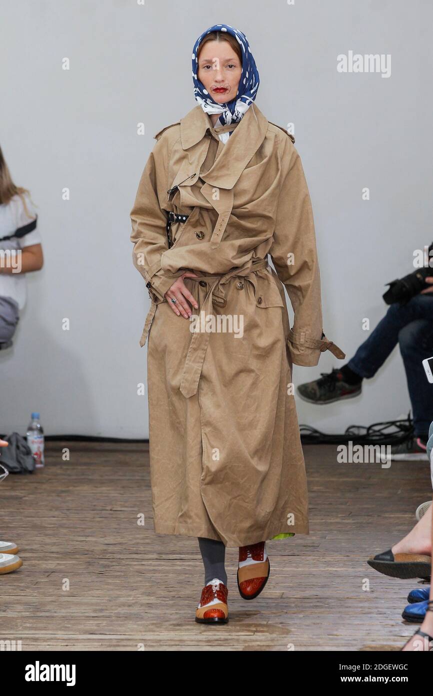 A model walks the runway during the Facetasm Menswear Spring/Summer ...