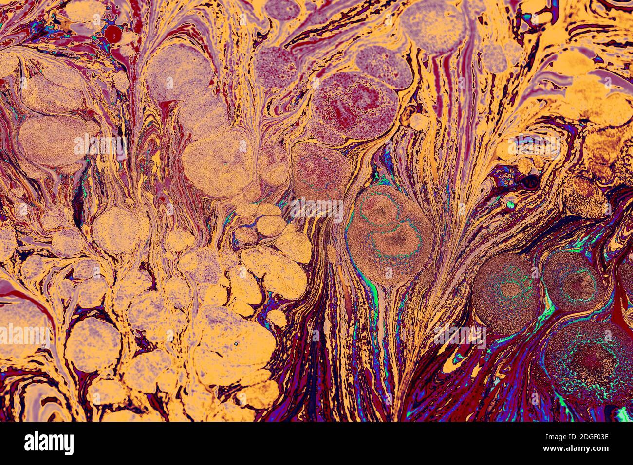 Abstract marbling floral pattern for fabric,tile design. background ...