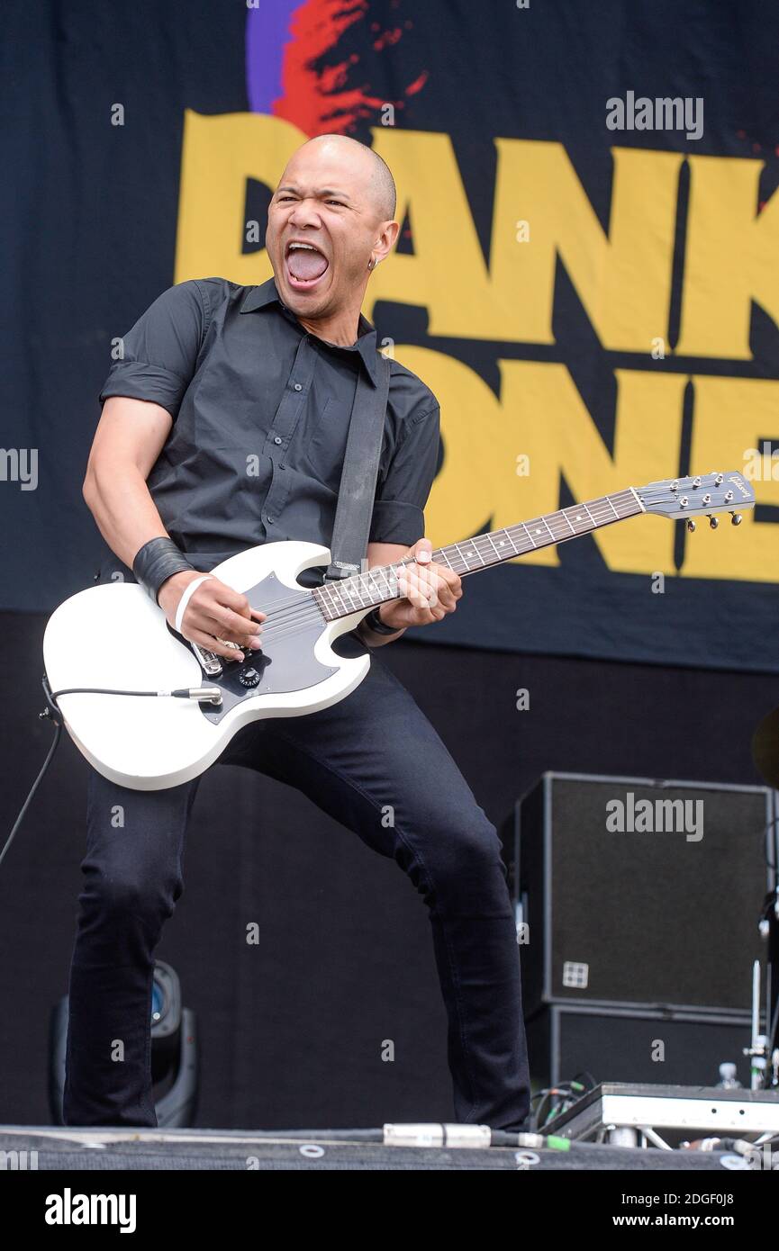 Danko Jones performing live on stage during Southside Festival in ...