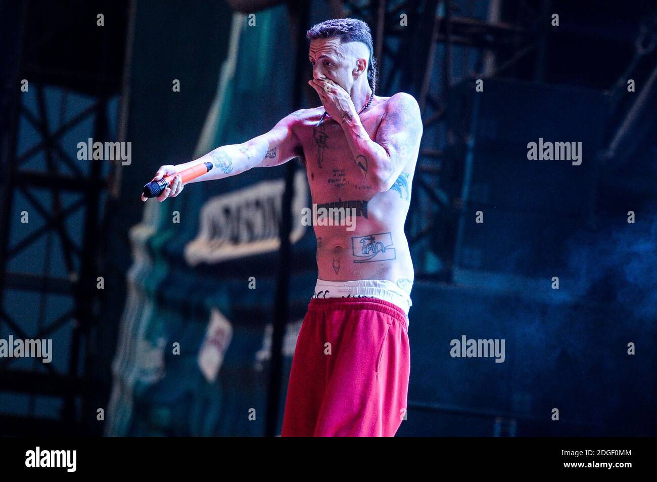 Die Antwoord performing live on stage during Southside Festival in ...