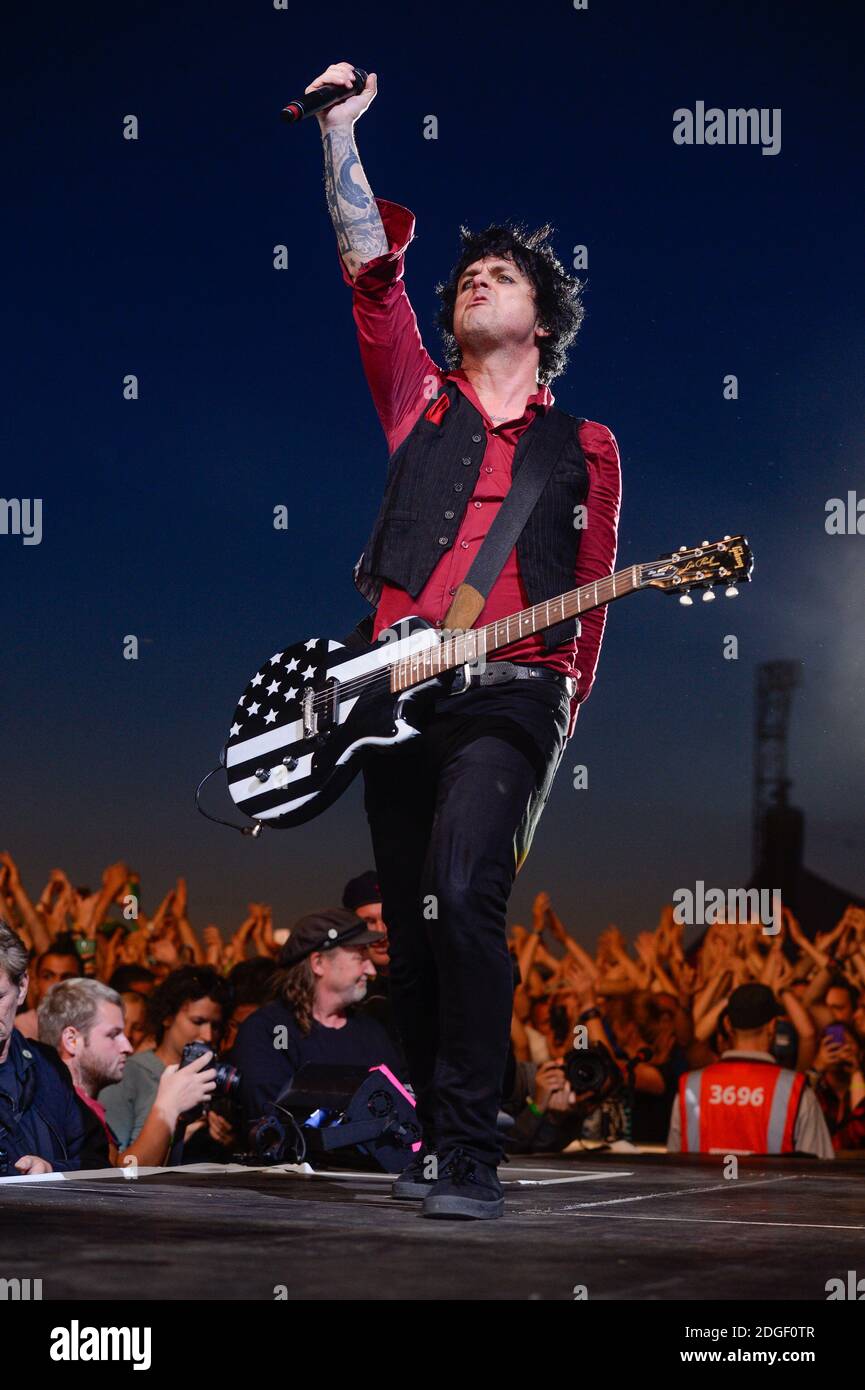 Green Day performing live on stage during Southside Festival in ...