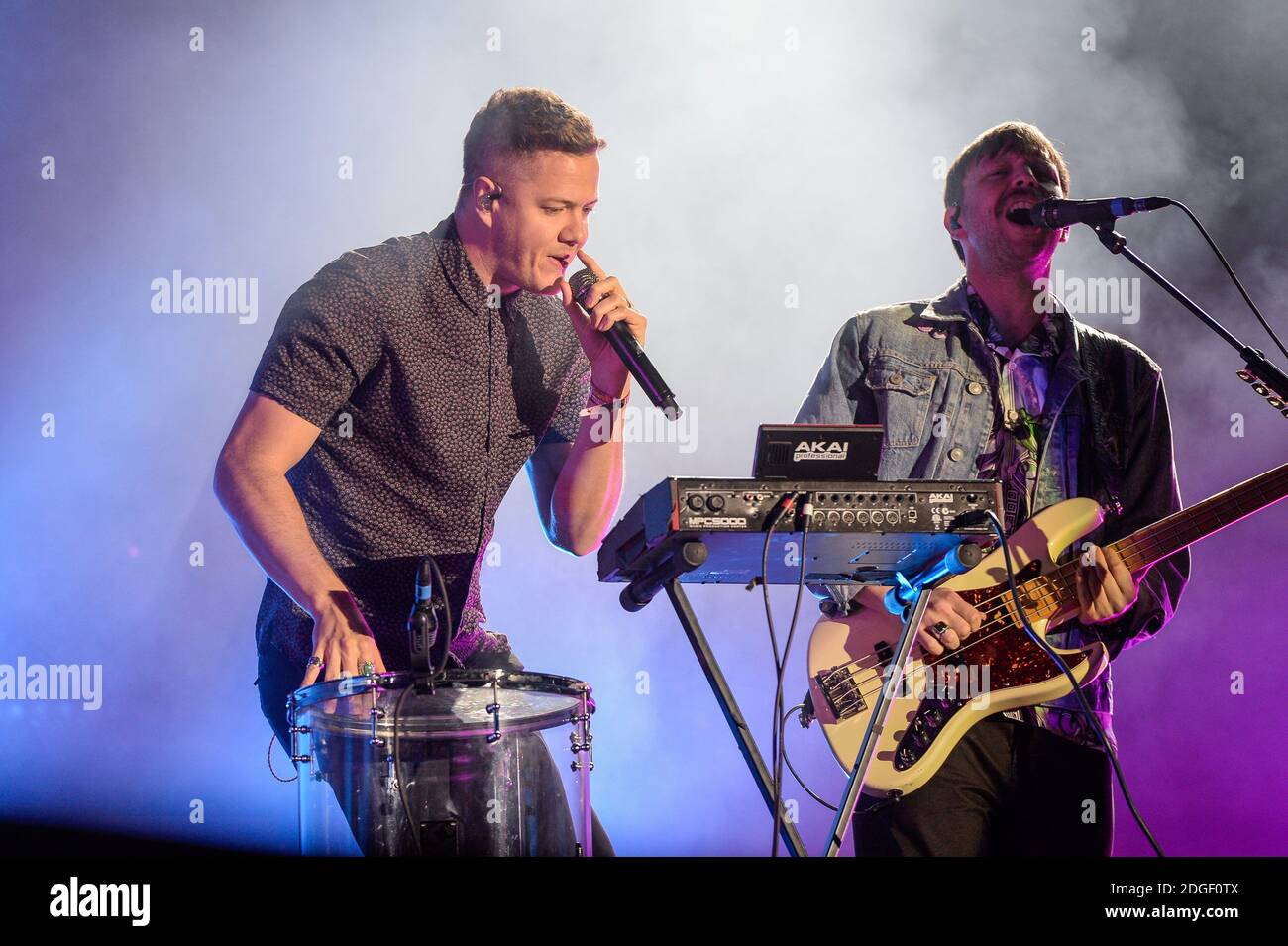 Imagine Dragons performing live on stage during Southside Festival in ...