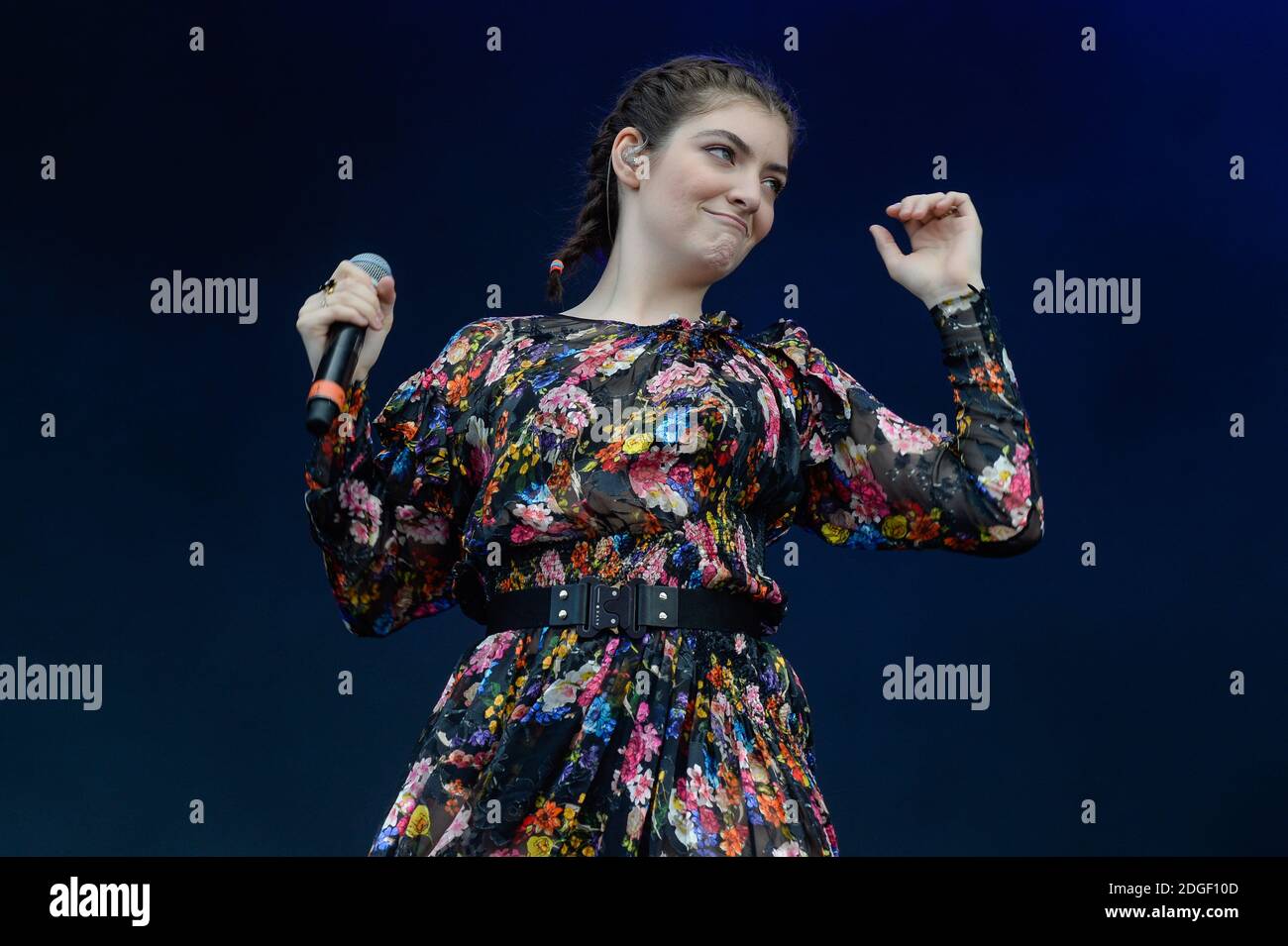 Lorde performing live on stage during Southside Festival in Neuhausen ...
