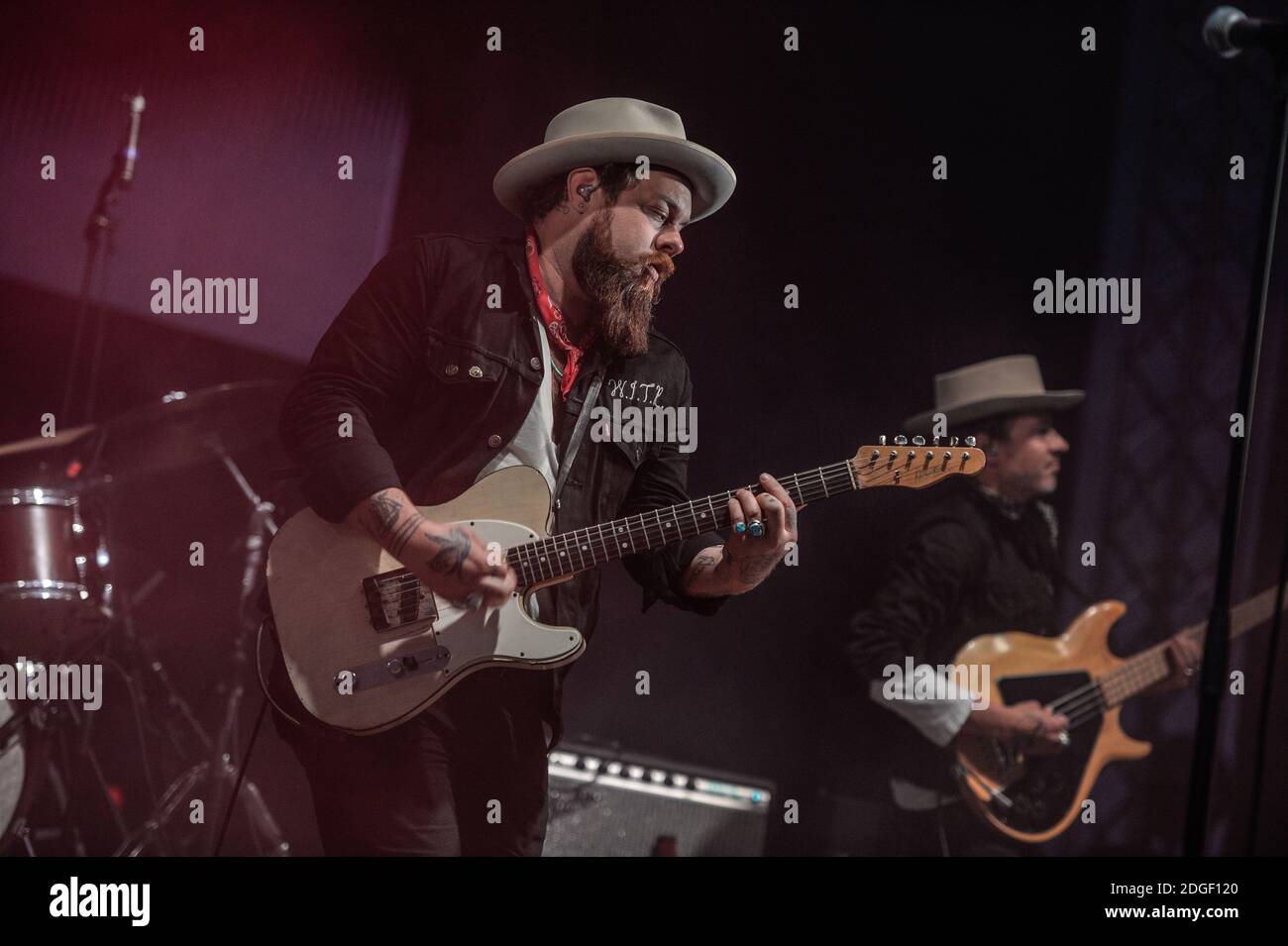 Nathaniel Rateliff performing live on stage during Southside Festival ...