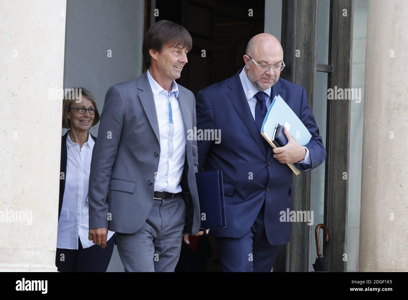 Minister for Ecological Transition and solidarity Nicolas Hulot and ...