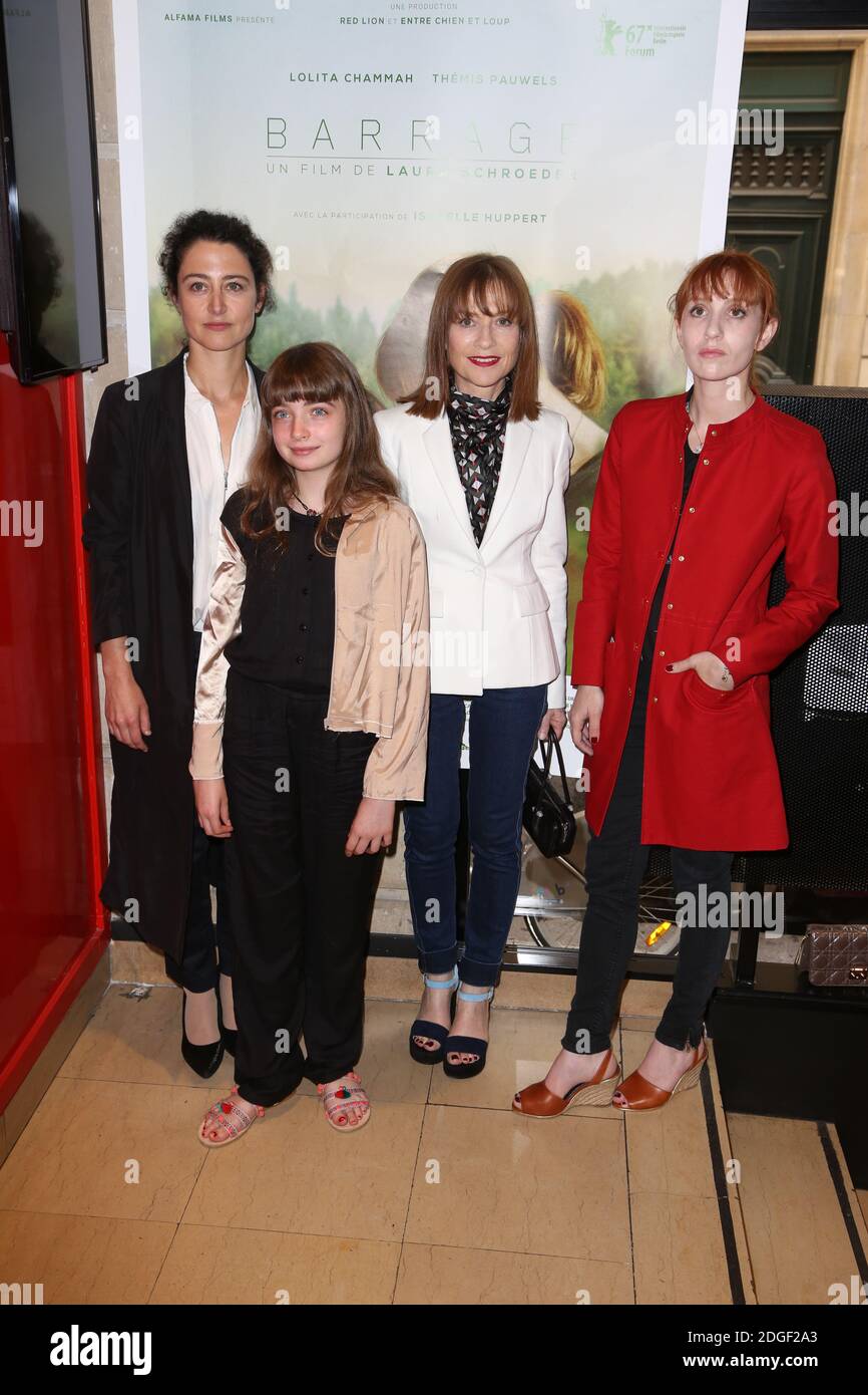 Laura Schroeder, Themis Pauwels, Isabelle Huppert et Lolita Chammah ...