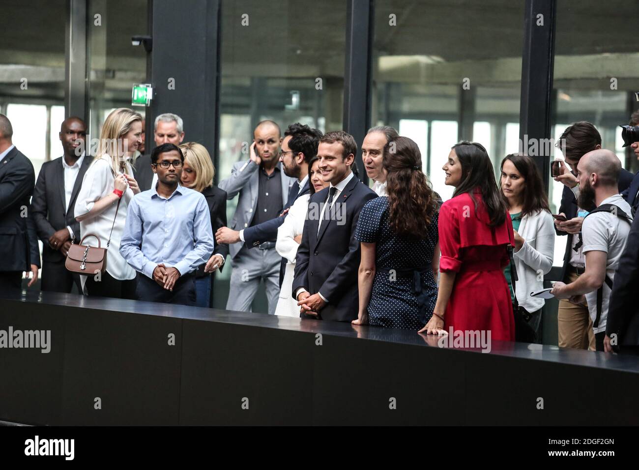 President Emmanuel Macron, his wife Brigitte Macron, founder of French ...