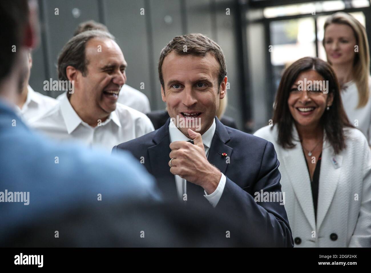 President Emmanuel Macron, his wife Brigitte Macron, founder of French ...
