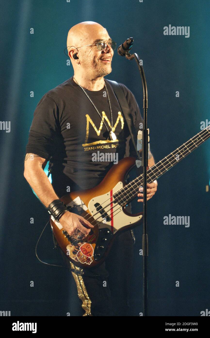 French singer Pascal Obispo performs live on stage at 'Le Tigre' with ...