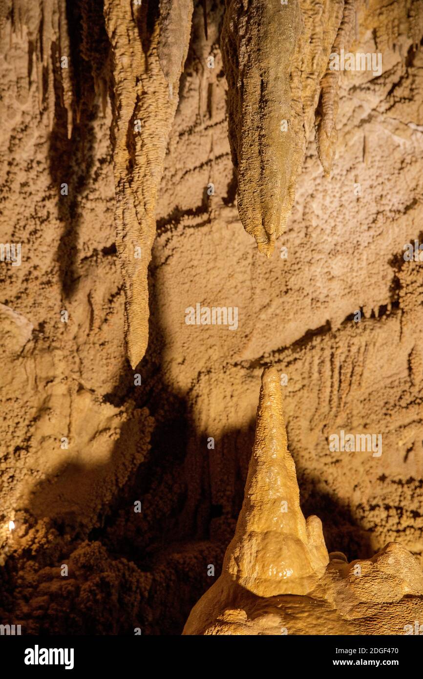 Inside the Ngarua Caves, Takaka Hills, Nelson Tasman, New Zealand ...