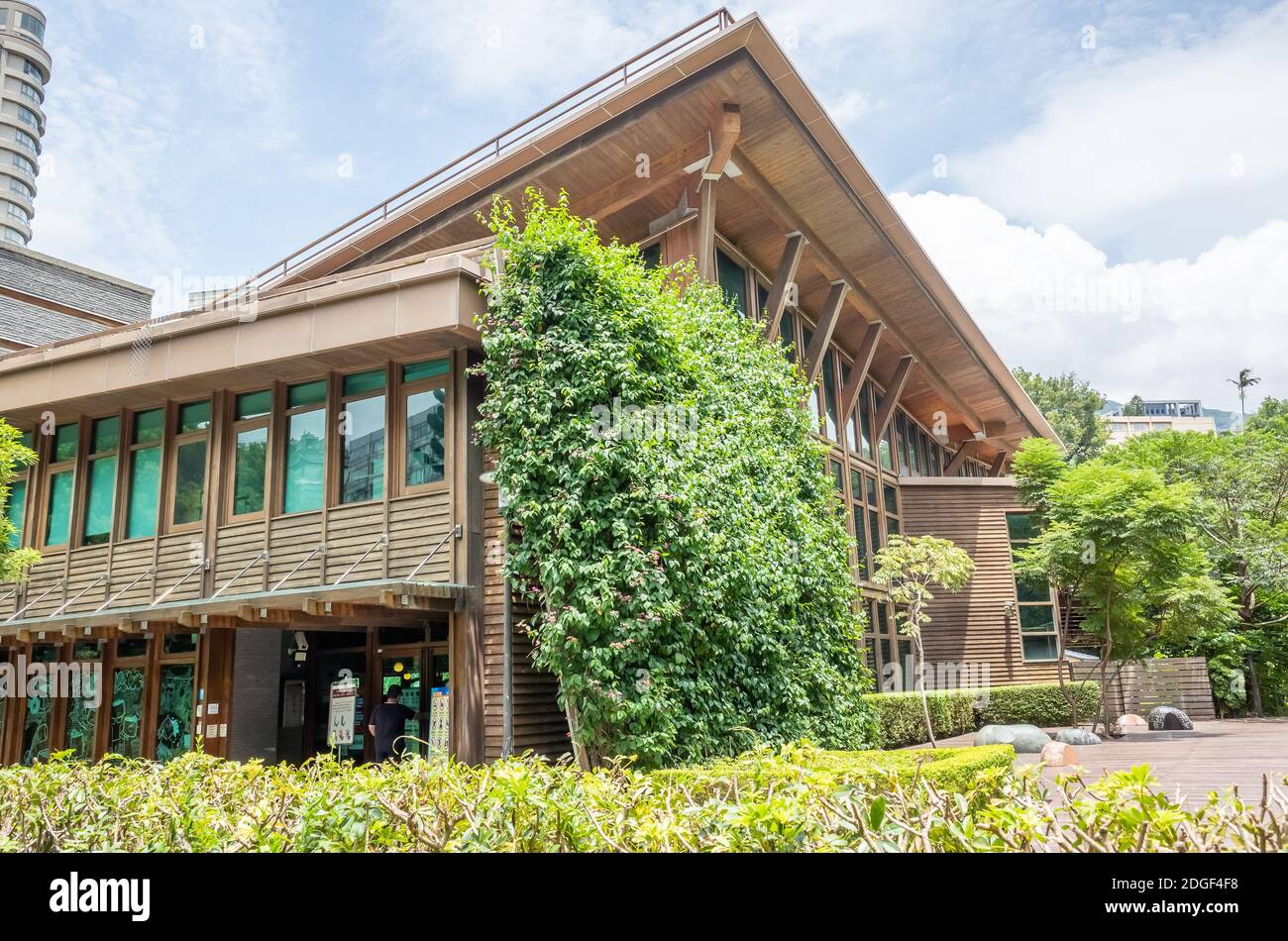 Famous environmentally friendly architecture of Beitou library Stock ...