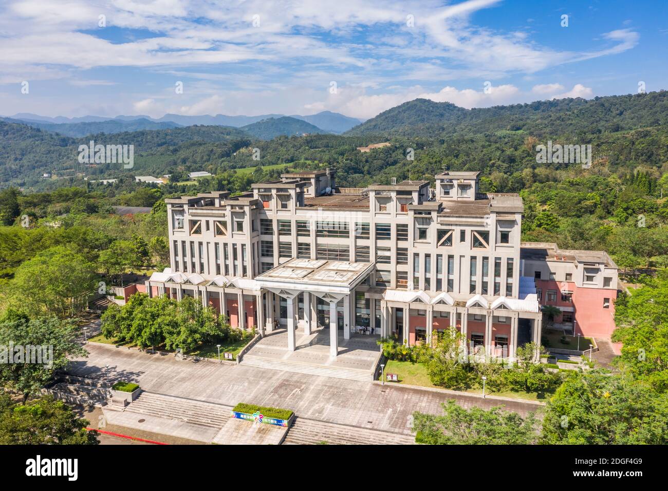 Aerial view of National Chi Nan University Stock Photo - Alamy