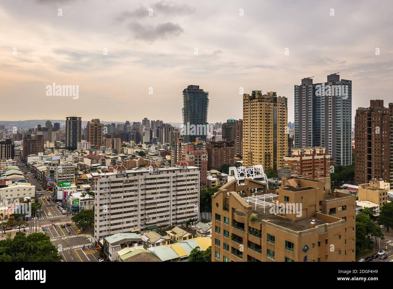 Cityscape of Taichung city with skyscrapers Stock Photo - Alamy
