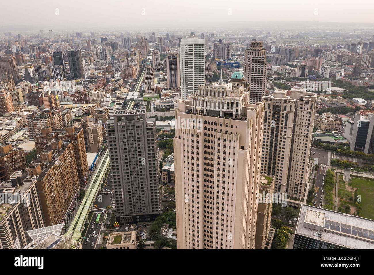 Cityscape of Taichung city with skyscrapers Stock Photo - Alamy