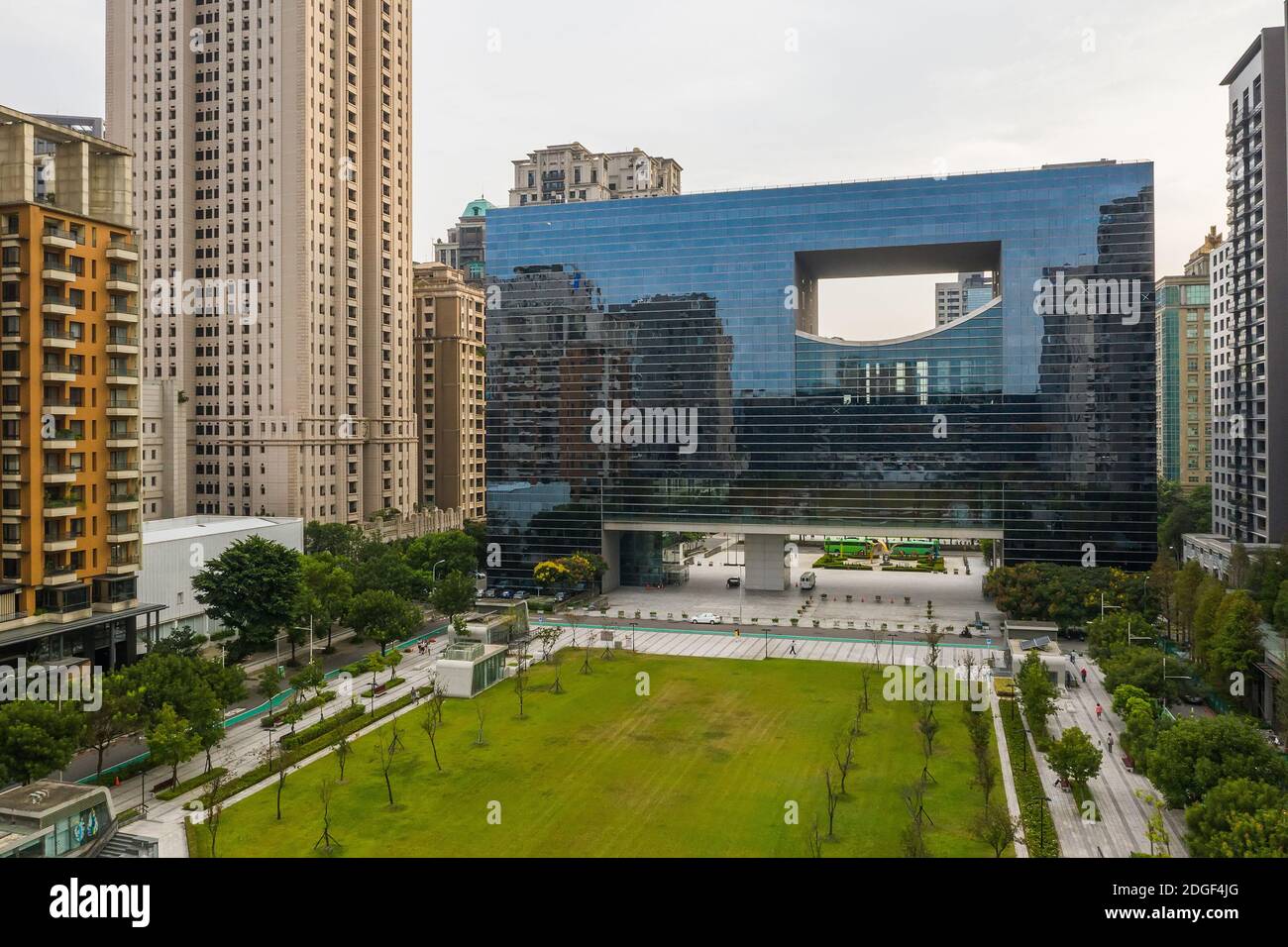 Cityscape of Taichung city with skyscrapers Stock Photo - Alamy