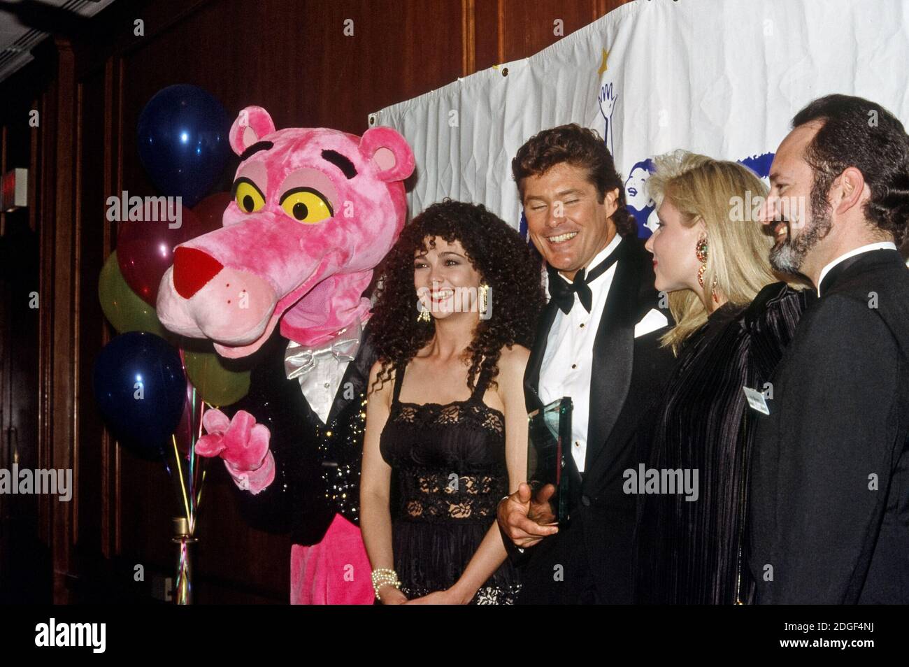 Emma Samms and David Hasselhoff at the Starlight Foundation Awards ...