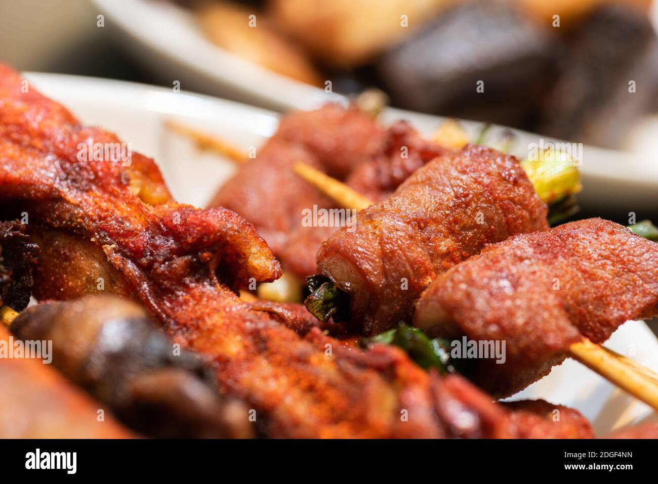 Taiwanese snacks of bbq Stock Photo - Alamy