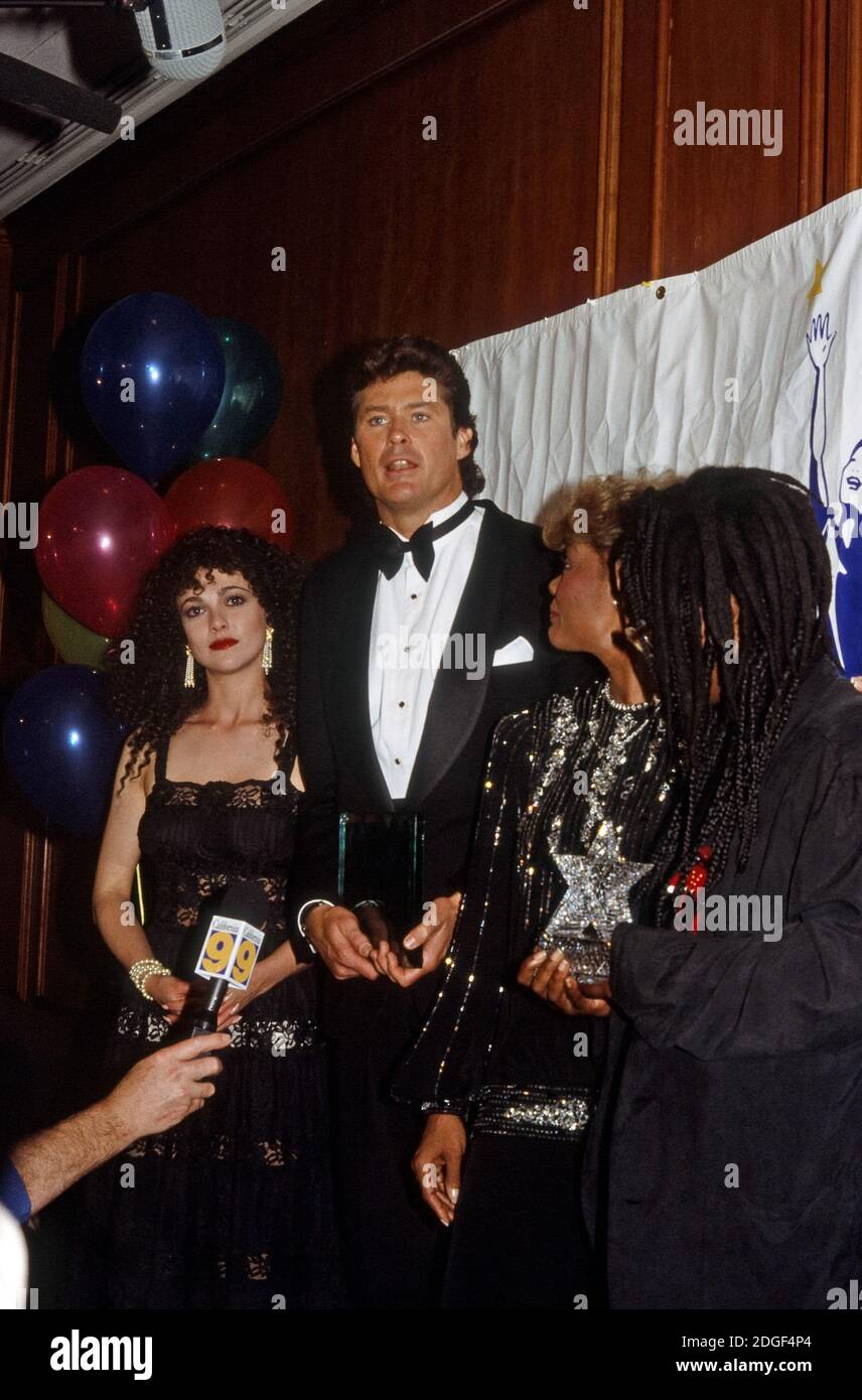 Emma Samms and David Hasselhoff at the Starlight Foundation Awards ...