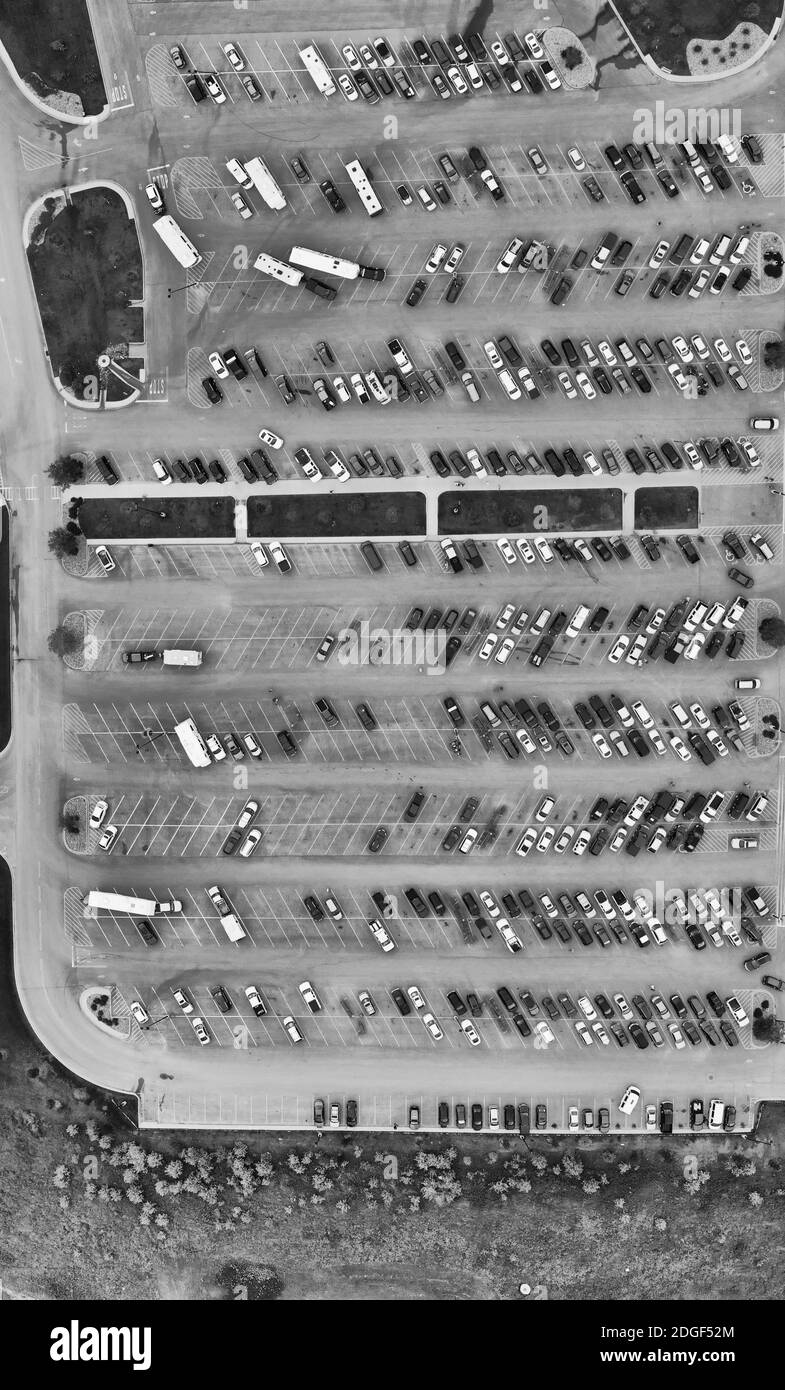 Parking lot overhead Black and White Stock Photos & Images - Alamy