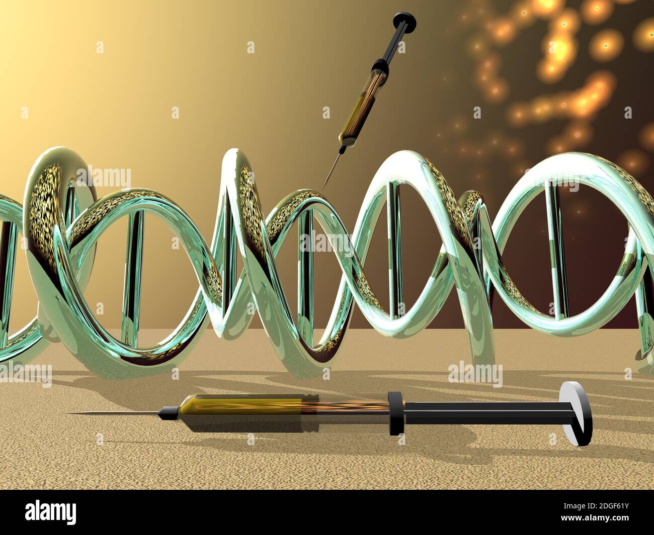 Dna symbol on it isolated in white background - 3d rendering Stock ...