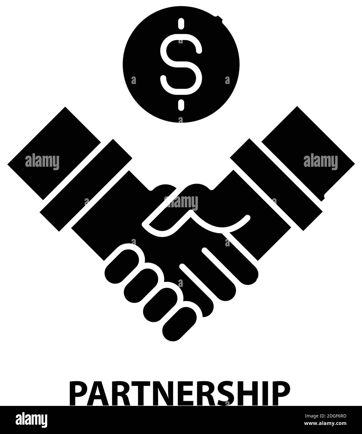 Business network concept teamwork partner Black and White Stock Photos ...