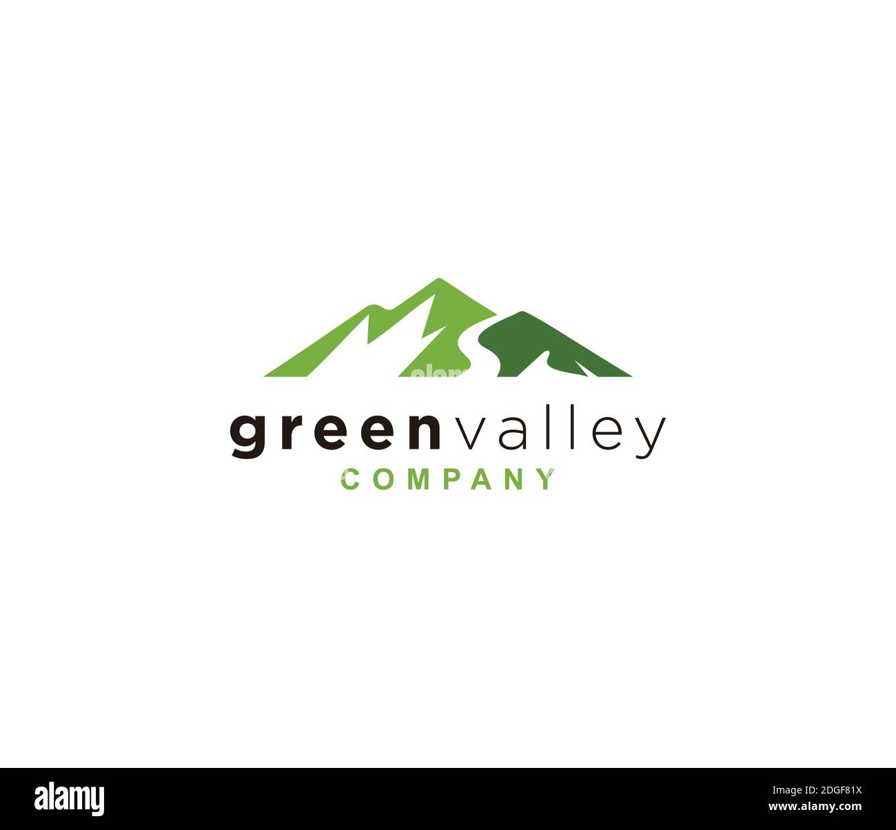 Inspiring symbols of mountain and valley logos Stock Vector Image & Art ...