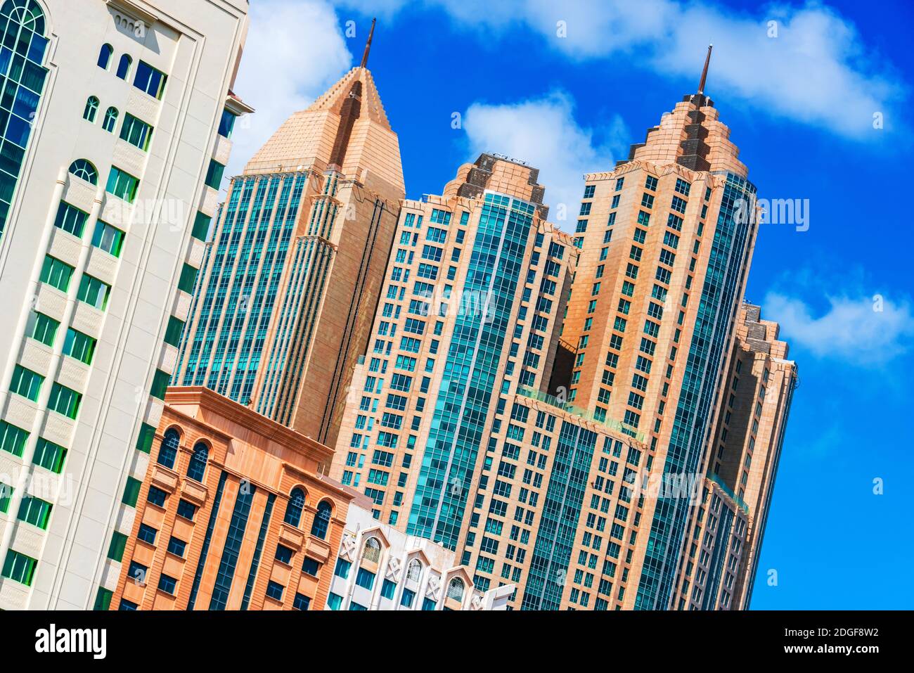 Modern architecture of downtown Abu Dhabi Stock Photo - Alamy