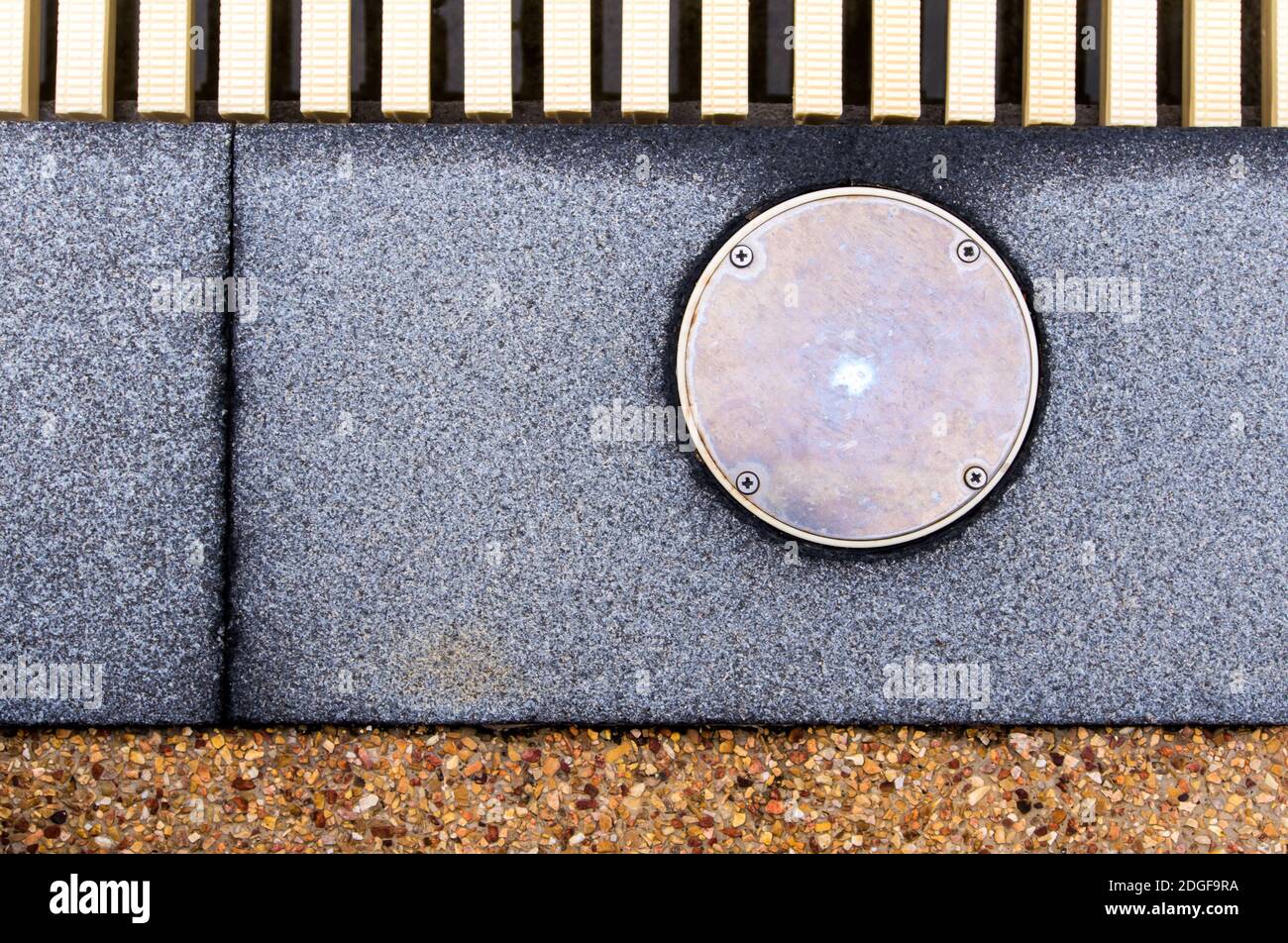 The different surface texture on joint of the exposed aggregate finish ...