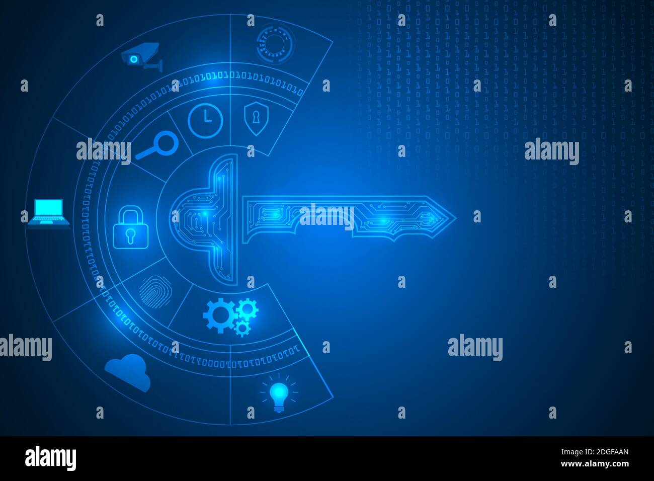 basic digital key development innovation technology abstract background ...