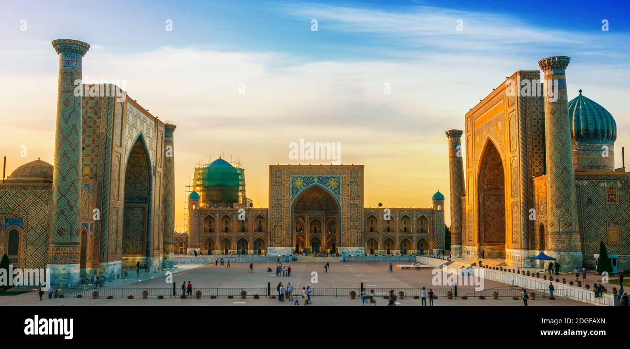 Registan, an old public square in Samarkand, Uzbekistan Stock Photo - Alamy