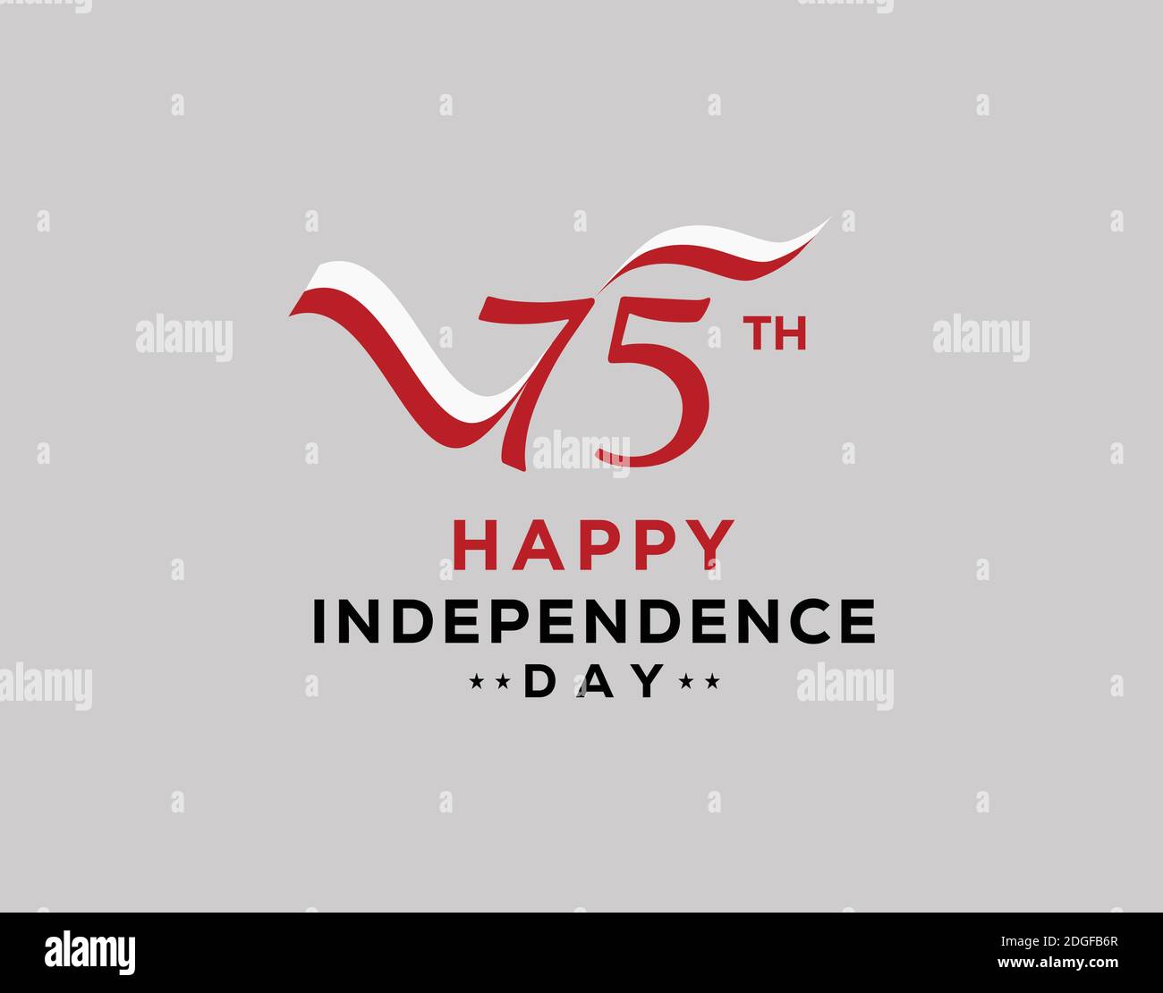 75 Years Indonesian Independence day. Banner, background Stock Vector ...