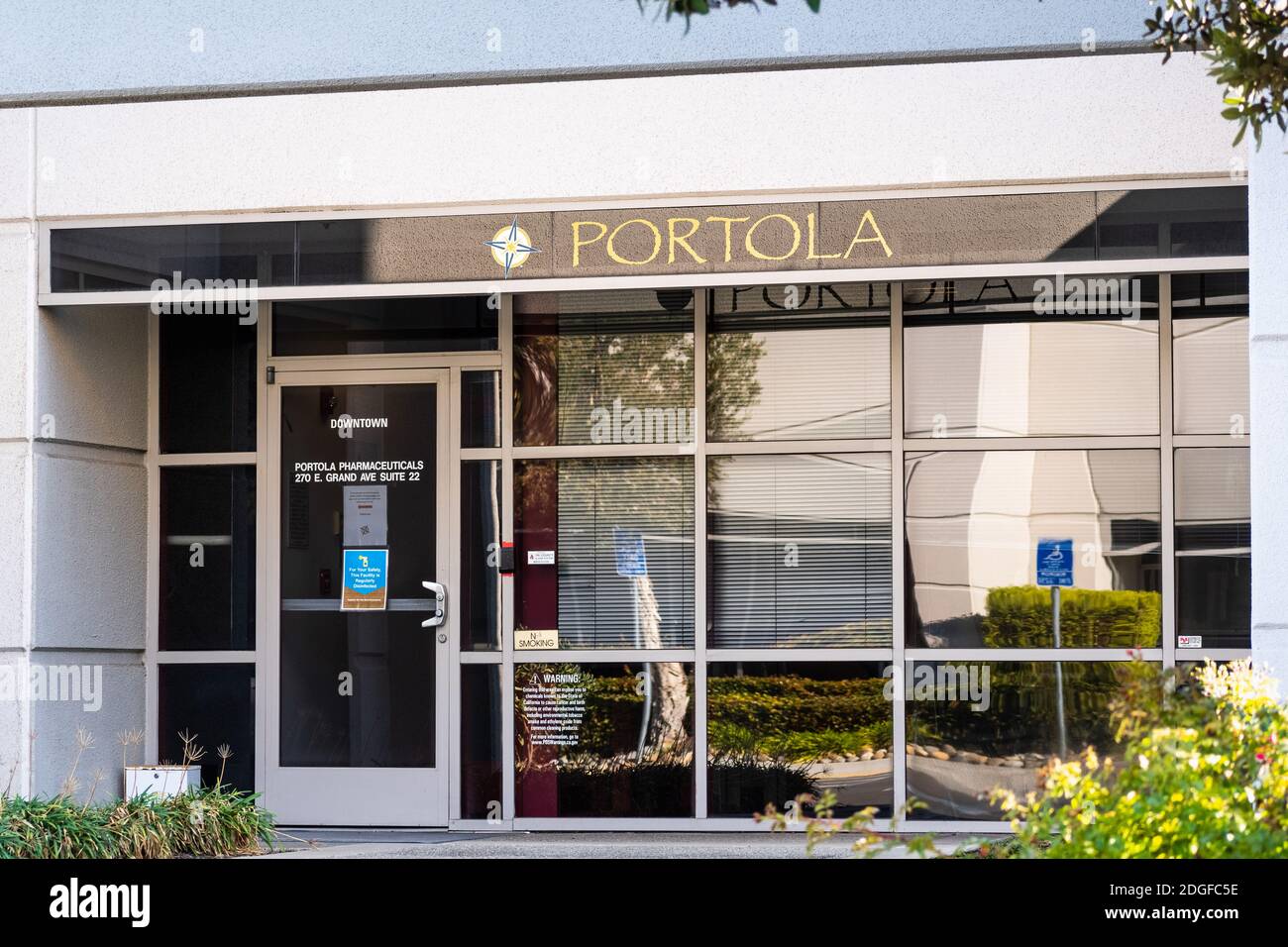 Sep 21, 2020 South San Francisco / CA / USA - Portola headquarters in ...