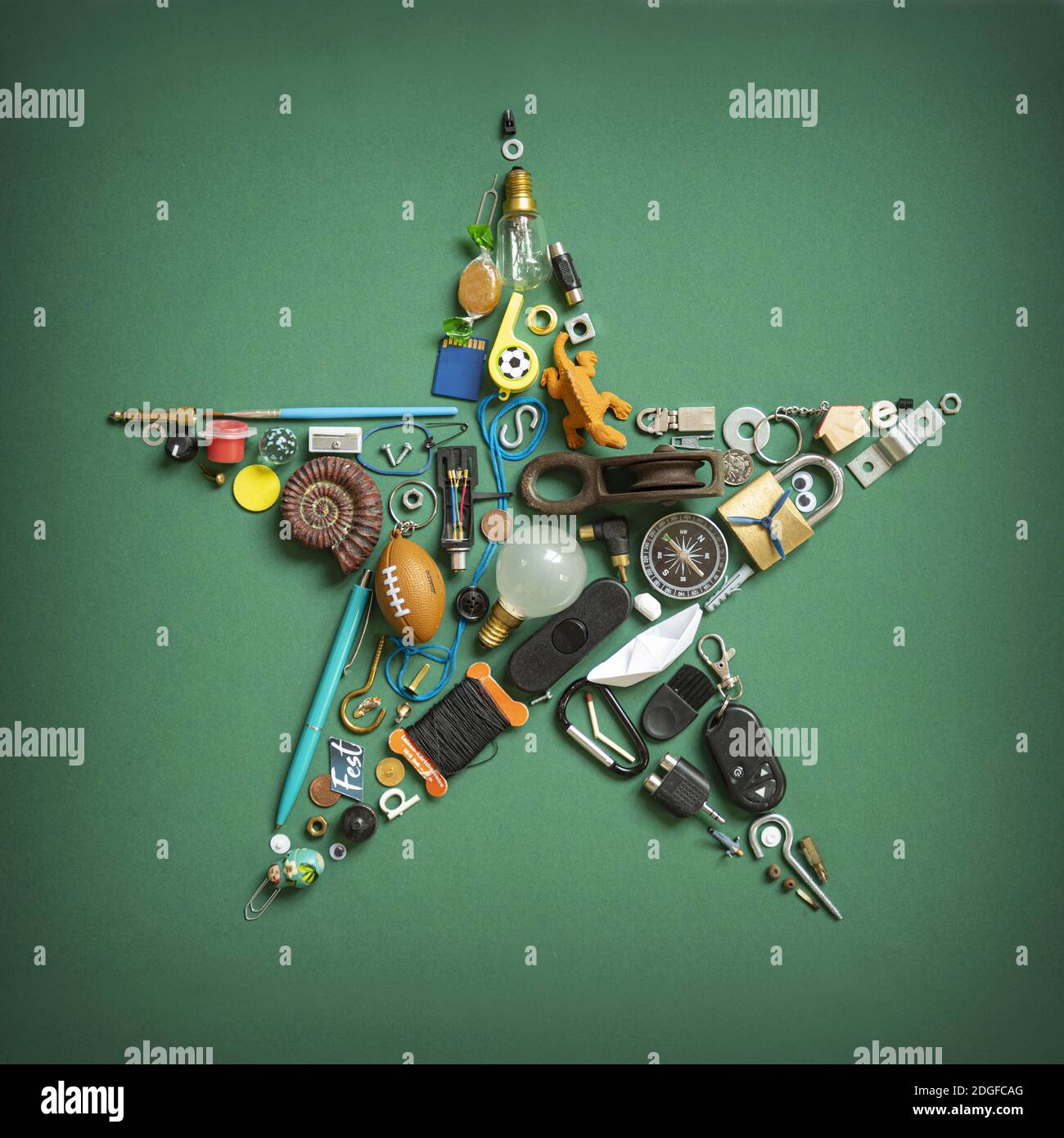 Christmas star junk Stock Photo - Alamy