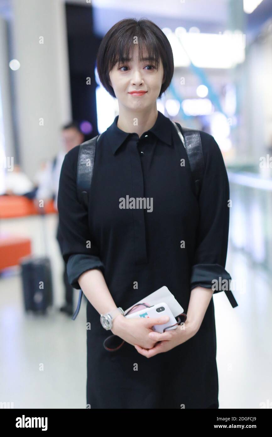 --FILE--Chinese actress Jiang Xin, also known by her English name Rulu ...