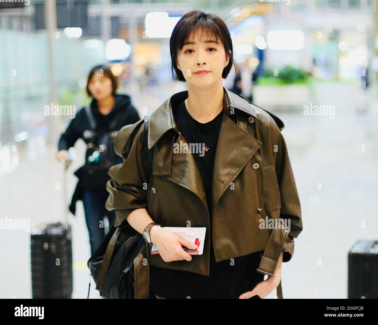 --FILE--Chinese actress Jiang Xin, also known by her English name Rulu ...