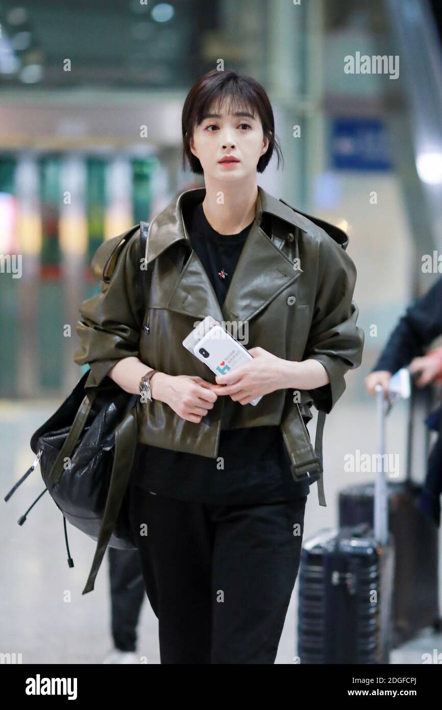 --FILE--Chinese actress Jiang Xin, also known by her English name Rulu ...