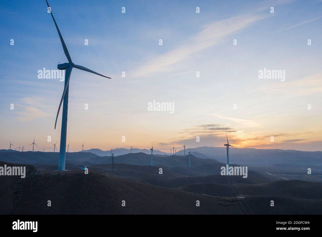 Gansu wind turbine hi-res stock photography and images - Alamy