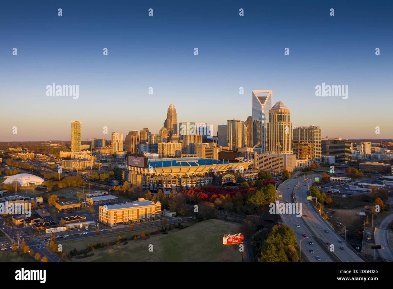 Aerial Views Of The City Of Charlotte, North Carolina Stock Photo - Alamy