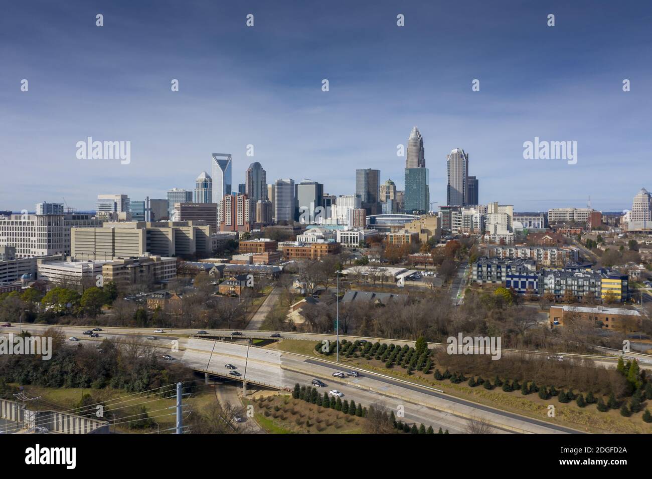 Aerial Views Of The City Of Charlotte, North Carolina Stock Photo - Alamy