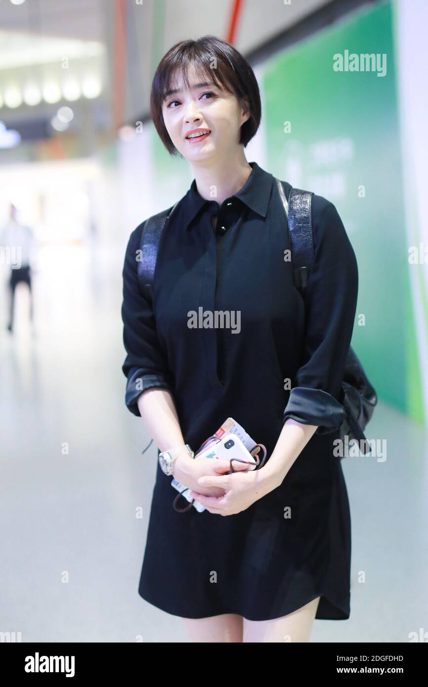 --FILE--Chinese actress Jiang Xin, also known by her English name Rulu ...