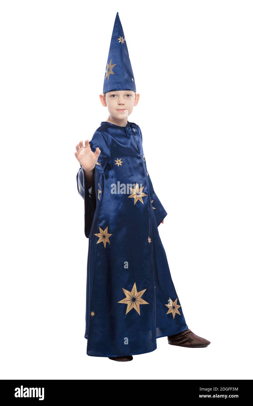 Nice boy posing in studio dressed Stock Photo - Alamy