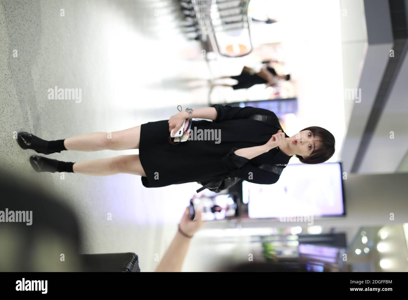 --FILE--Chinese actress Jiang Xin, also known by her English name Rulu ...