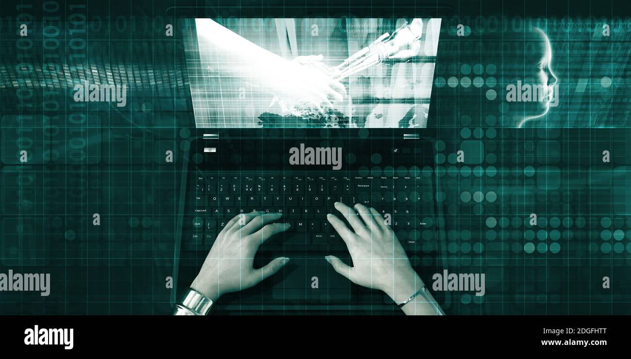 Accessing the Internet Stock Photo - Alamy