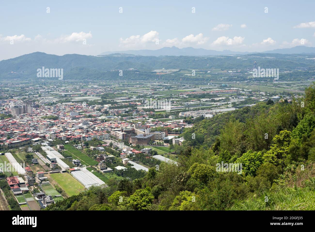 Cityscape of Puli township with clouds under sky Stock Photo - Alamy